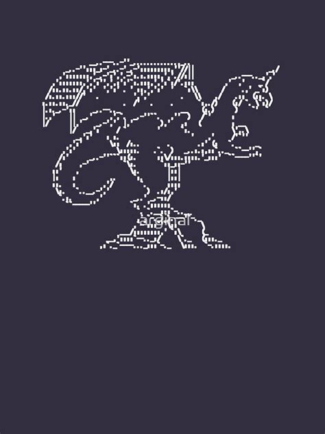 Ascii Dragon Tank Top By Arginal Redbubble
