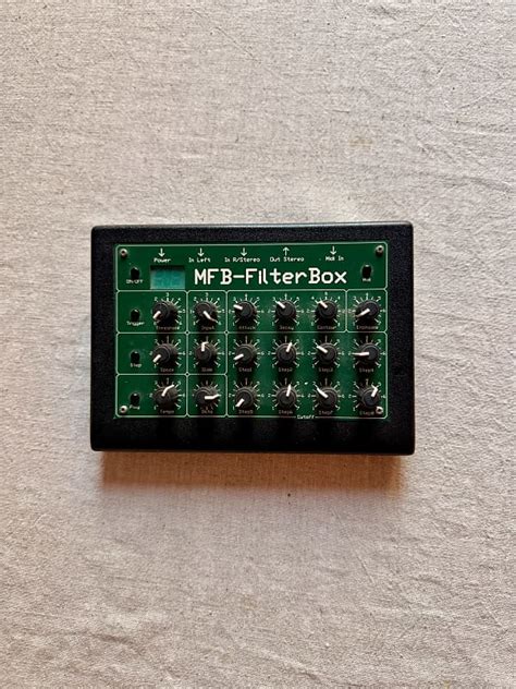 Mfb Filter Box 2000s Black Reverb Mfb Filter Box 2000s Black Reverb