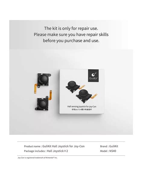 Gulikit Hall Sensing Joystick For Joy Con Replacement Itech Ph