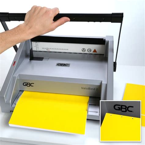 Gbc® Velobind™ 2 Punch And Bind Machine Binds 500 Sheets Punches 20 Sheets Combination