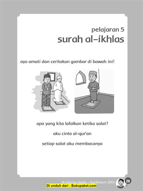 Pelajaran 5 Surah Al Ikhlas Pdf