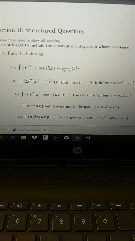 solved ction b structured questions ease remember to show