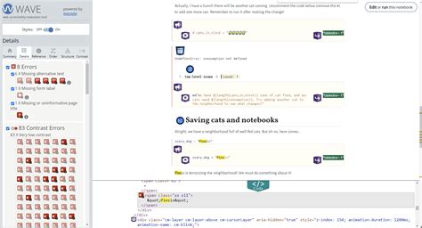 issues found by wave accessibility contrast alttext · issue 2485