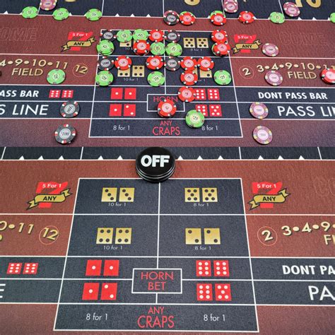 Craps Mat Home Party Game Portable Lightweight Comes With Corrugated