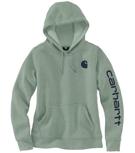 Carhartt Ladies Relaxed Fit Clarksburg Midweight Logo Sleeve Graphic