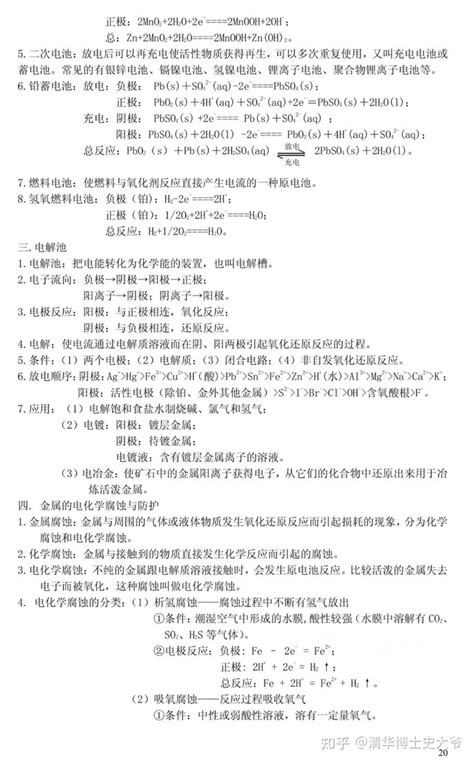 高中化学 31页化学知识点精华汇总，冲刺必看！ 知乎