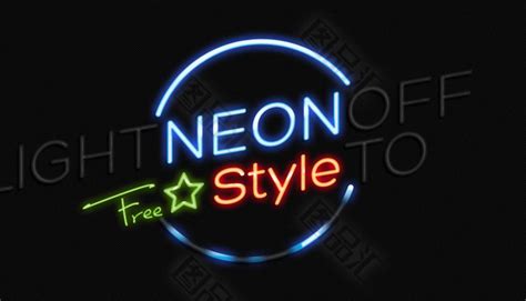 霓虹灯LOGO样机 图品汇