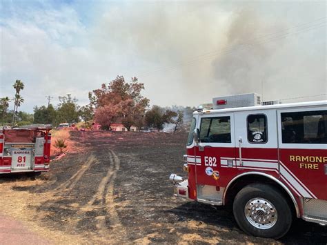 Brush Fire Stopped At 180 Acres East Of Ramona San Diego Ca Patch