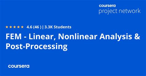 Fem Linear Nonlinear Analysis And Post Processing Coursya