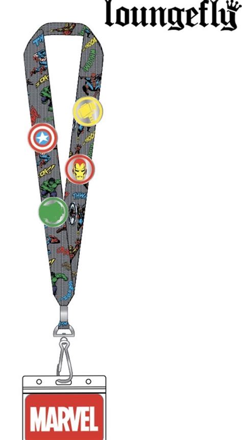 Loungefly X Marvel Cardholder Lanyard Pin Set Disney Pins Blog