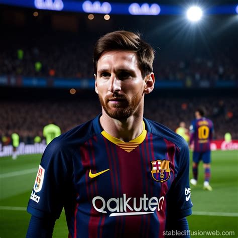 Messi Lifts Champions League Trophy With Barcelona At 37 In Realistic