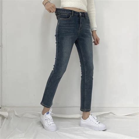 왕편한융털 밴딩 올스판 딥워싱 기모 롱 일자 겨울 청바지 유어아운스퀘어