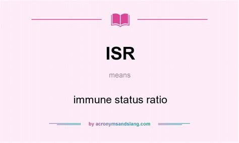 Isr Immune Status Ratio In Undefined By