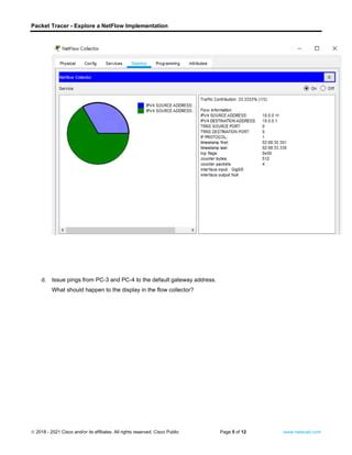 Packet Tracer Explore A Net Flow Implementation PDF