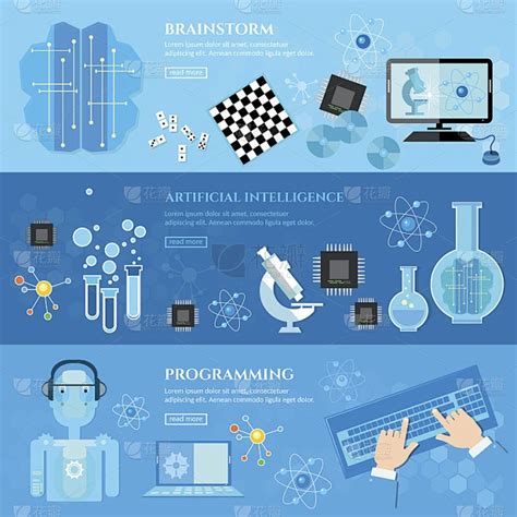 人工智能横幅机器人的创造素材 花瓣网