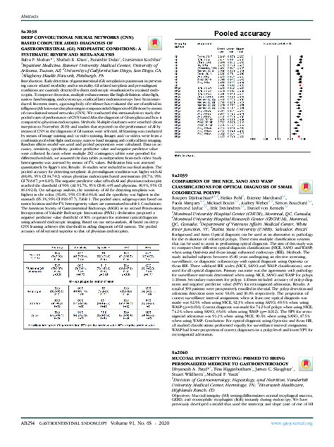 Pdf Sa2039 Comparison Of The Nice Sano And Wasp Classifications For Optical Diagnosis Of