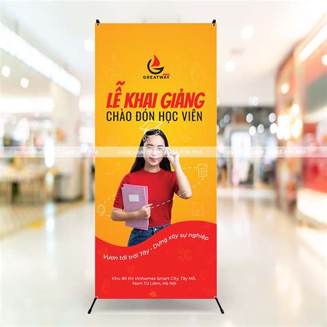 Combo In Standee 60×160 Chân Chữ X
