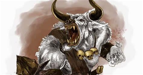 Realms Of Chirak Dandd 5e The Minotaur Character Race