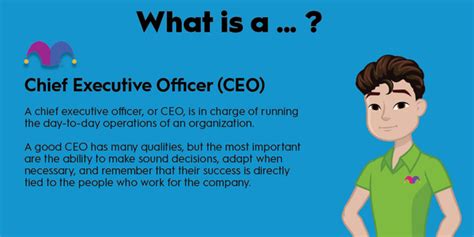 What Is A Ceo The Motley Fool