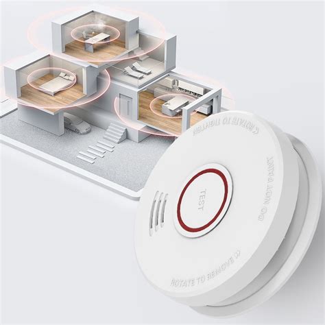 One Year Battery Lifetime Smoke Alarm 9v Replaceable Battery And Smoke Detector