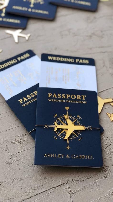 Best Passport Invitation Ever ️👌🏻 Luxuryweddinginvitations