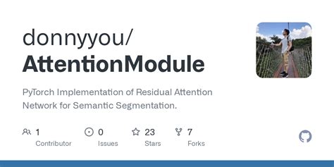 github donnyyou attentionmodule pytorch implementation of residual