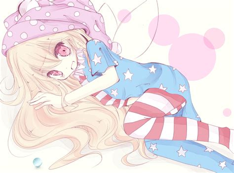 Safebooru 1girl American Flag Dress American Flag Legwear Blonde Hair