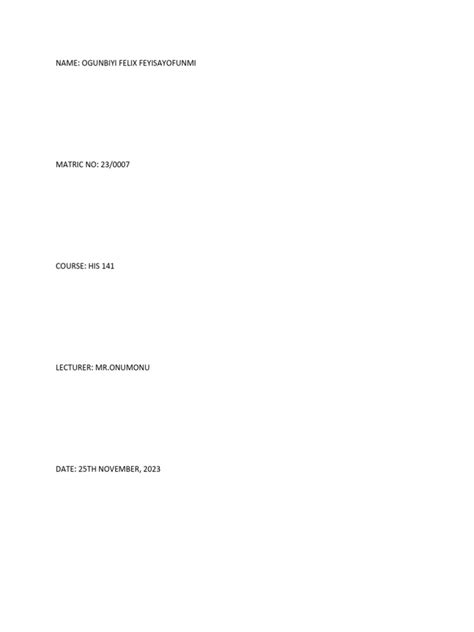 Name Ogunbiyi Wps Office Pdf Nigeria