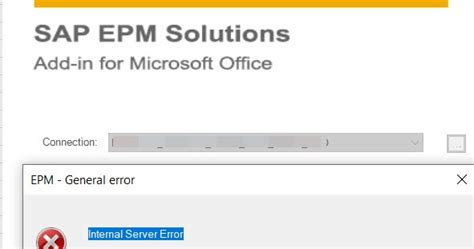 Martin Maruskin Blog Something About Sap Epm Add In Error