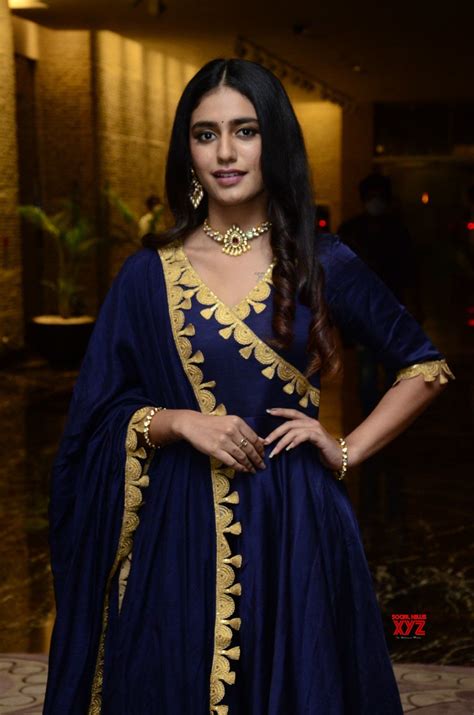 Actress Priya Prakash Varrier Stills From Ishq Movie Pre Release Event
