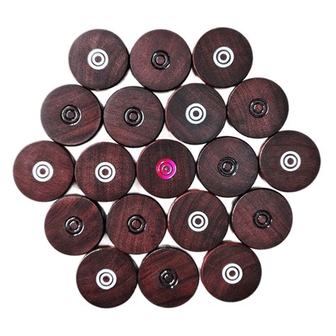 Professional Tamarind Wood Carrom Coins Set Of 24 Pcs Etsy