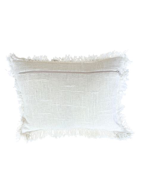 Fringed Cushion Rectangle Coastaladdiction