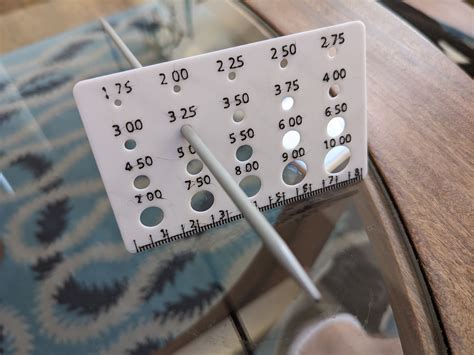 Knitting Gauge Credit Card Sized Metric By Lee Download Free Stl