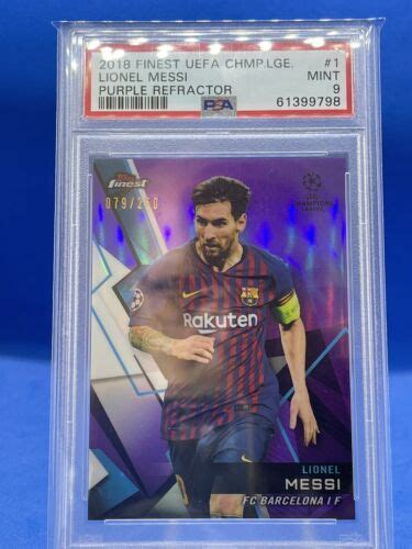 2018 19toppsfinestucl Purplerefractor231lionelmessi2f250