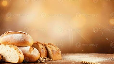 Different Bread Web Banner With Copy Space Generative Ai 33107762