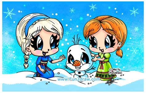 Disneys Frozen Princesses Elsa And Anna With Olaf Disney Elsa Disney