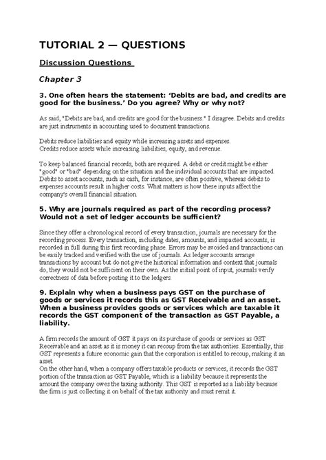 Tutorial 2 Week3 Tutorial 2 — Questions Discussion Questions Chapter 3 3 One Often Hears