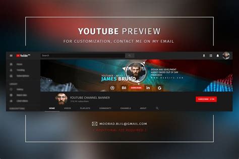 Social Media PinWire Creative MultiPurpose YouTube Banner Text Colors