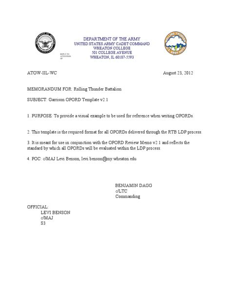 Garrison Opord Template V21 Pdf