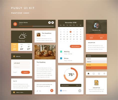 Excellent UI Kit Design Examples Behance