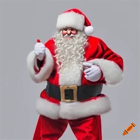 Full Length Angry Santa Claus On White Background On Craiyon