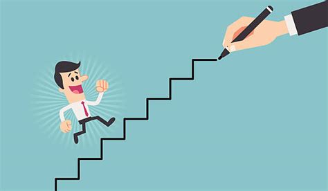 Animated Person Walking Up Steps Stock Vectors Istock