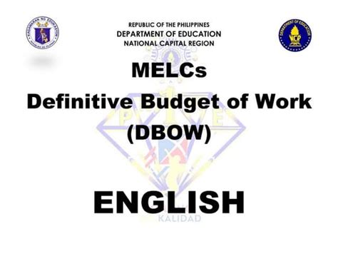 English Melcs 1 Learning Competency 2023 Ppt