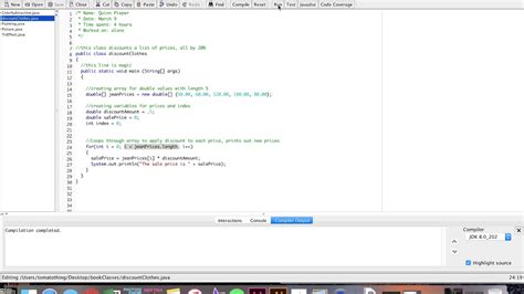 Tracing Code Via Arrays Using A For Loop To Apply Discount To Multiple