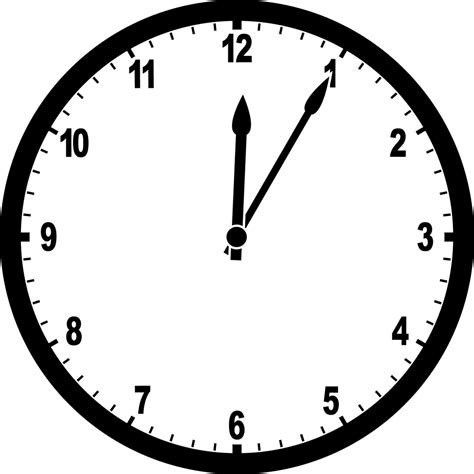 Clock 12 05 Clipart Etc