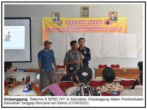 Rakornis BPBD DIY Di Kalurahan Giripanggung Dalam Pembentukan