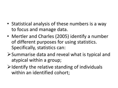 Analysing Quantitative Data Ppt