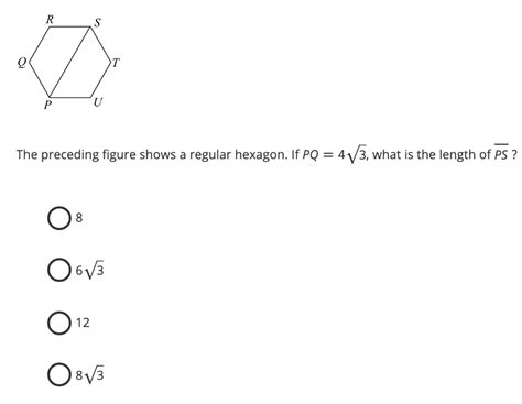 Solved The Preceding Figure Shows A Regular Hexagon If Chegg