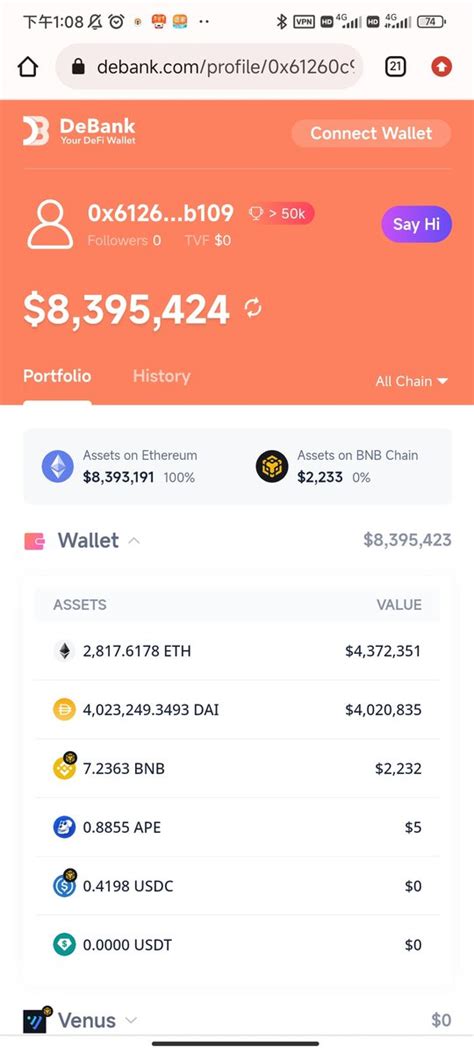 0xaa 🇼 🇹 🇫📜 On Twitter 被盗资金被黑客转换为eth和dai，归集在钱包b109，目前市值 839m