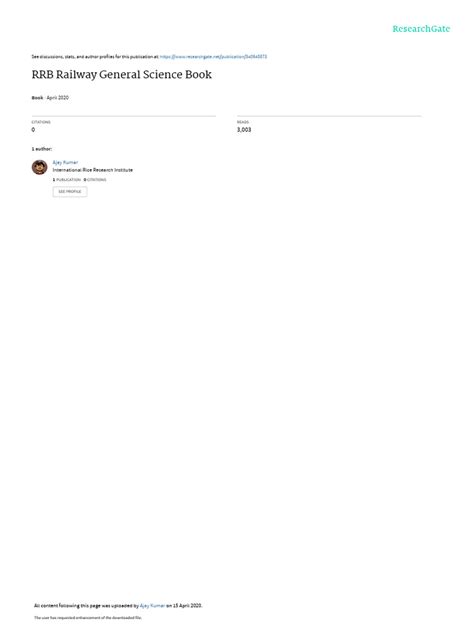 Rr B Railway General Science Book Pdf